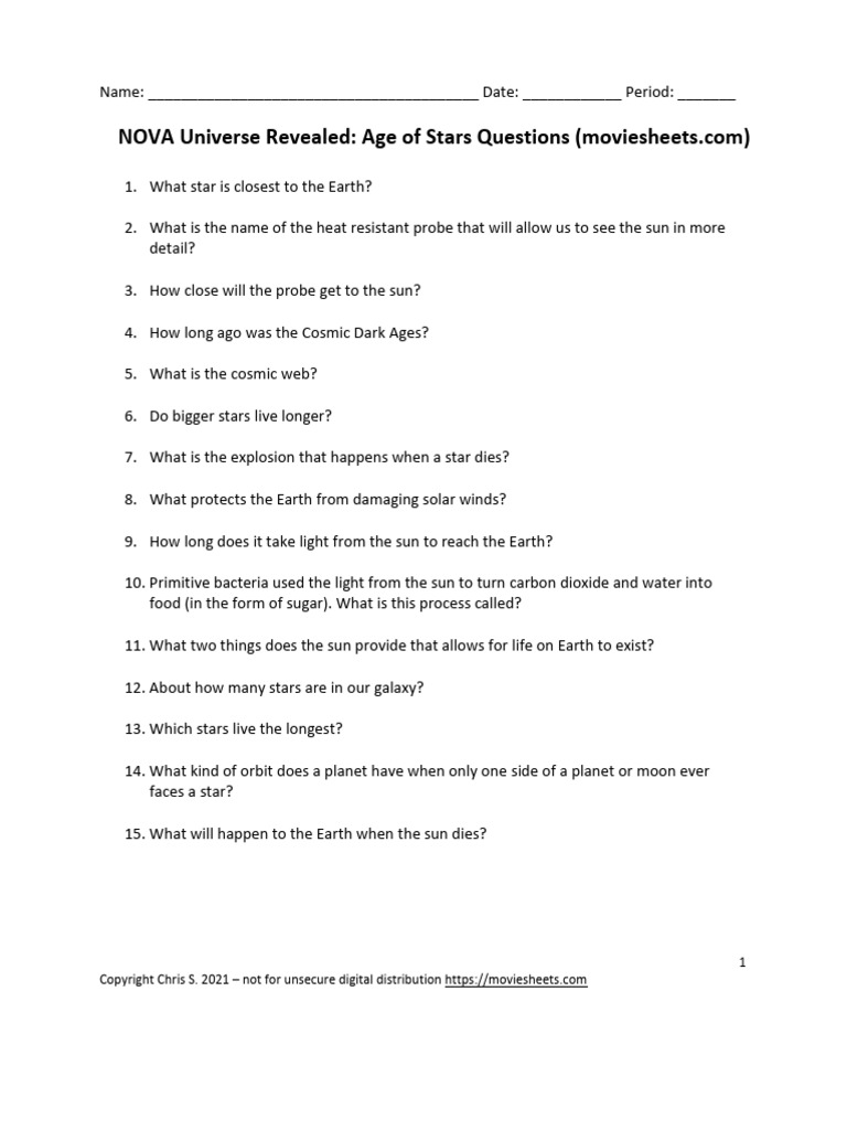 NOVA Universe Revealed | PDF