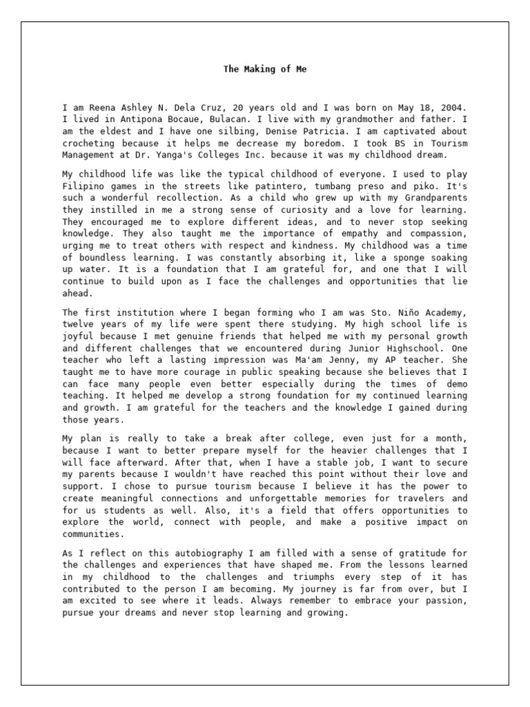 Auto Bio Updated | PDF