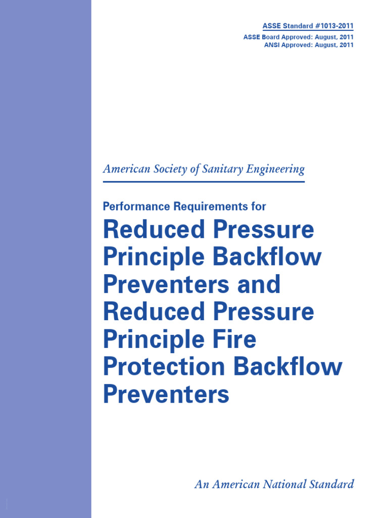 Pressure Backflow | PDF | Valve | Technology & Engineering