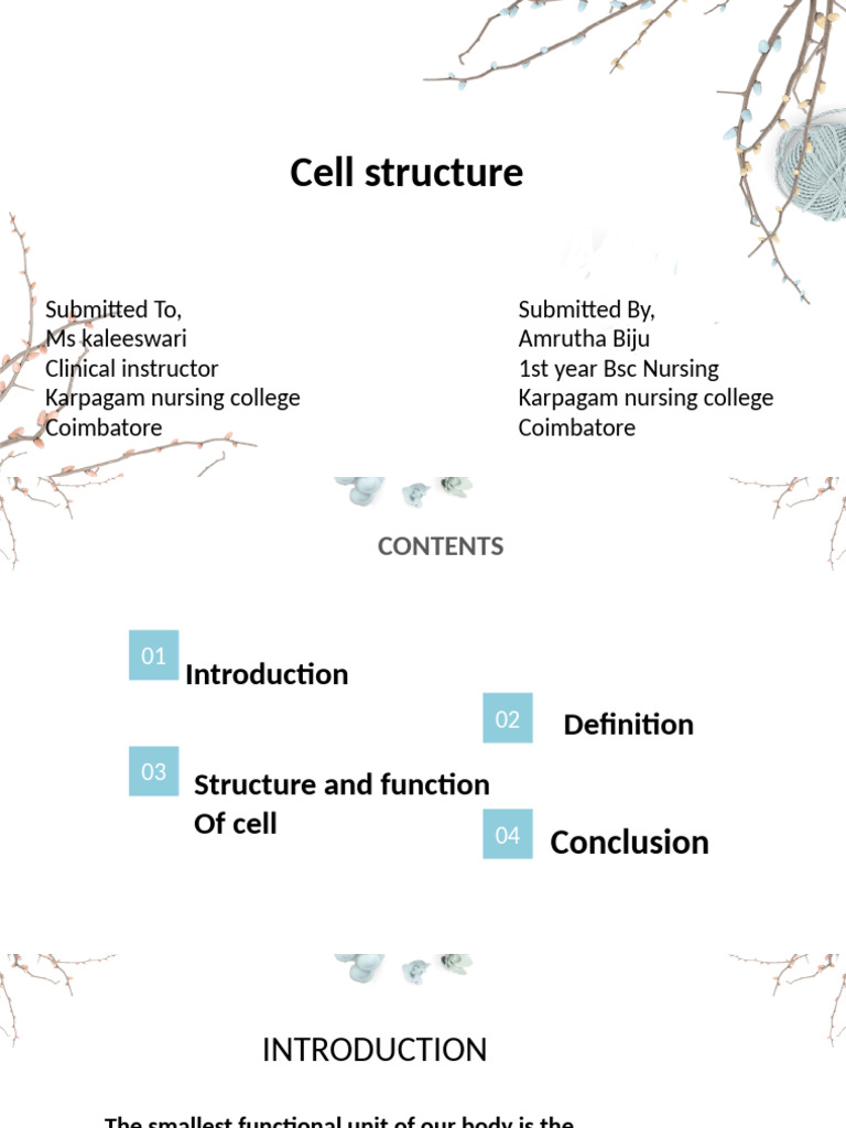 Cell Structure | PDF