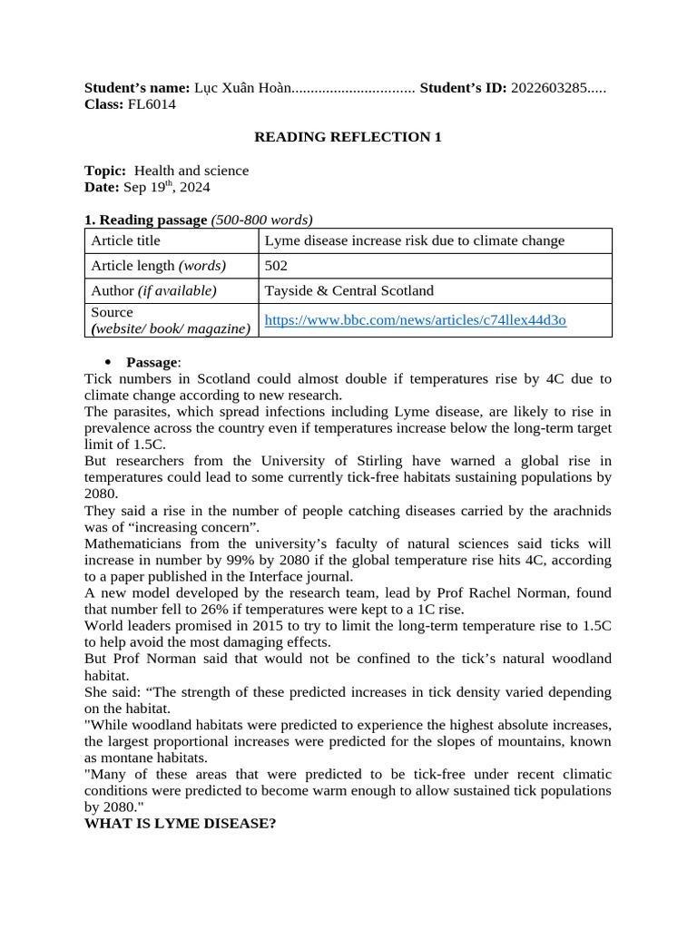 EOP - Reading 5 - Reading Reflection 1 | PDF