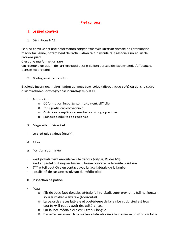 Le Pied Convexe | PDF