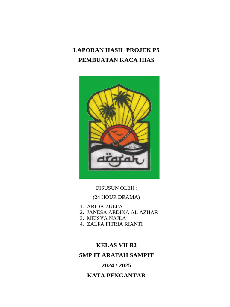 Laporan Hasil Projek p5 | PDF