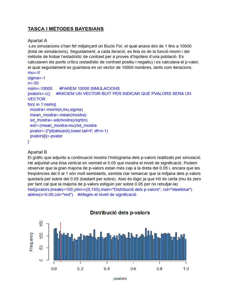 Tasca 1 Metodes Bayesians | PDF