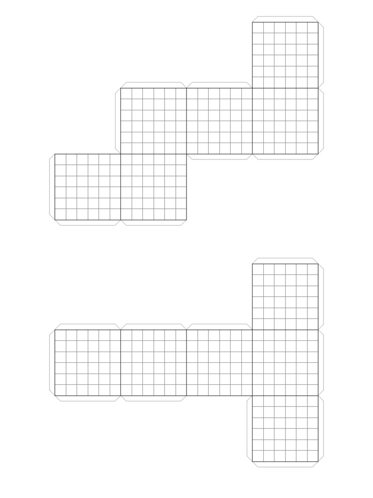 1A Variations of The 6-Sided Unrolled Cube | PDF