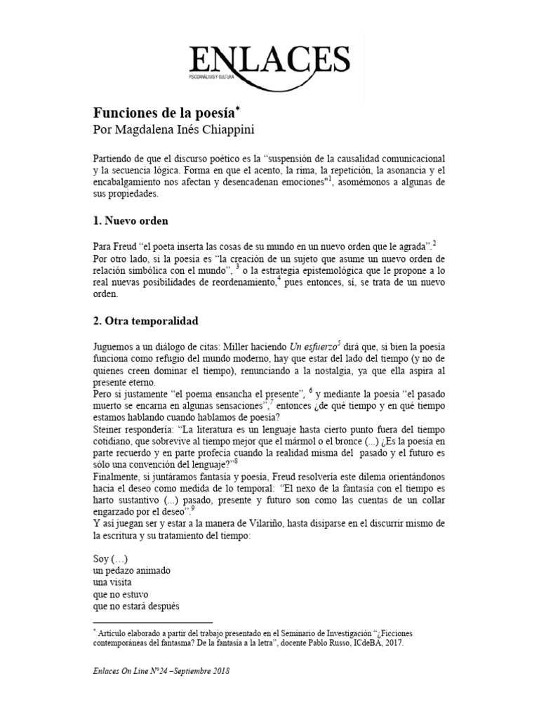 Funciones de La Poesia | PDF