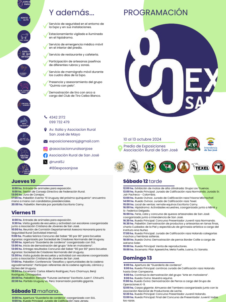 80 Expo San José Programa Final | PDF