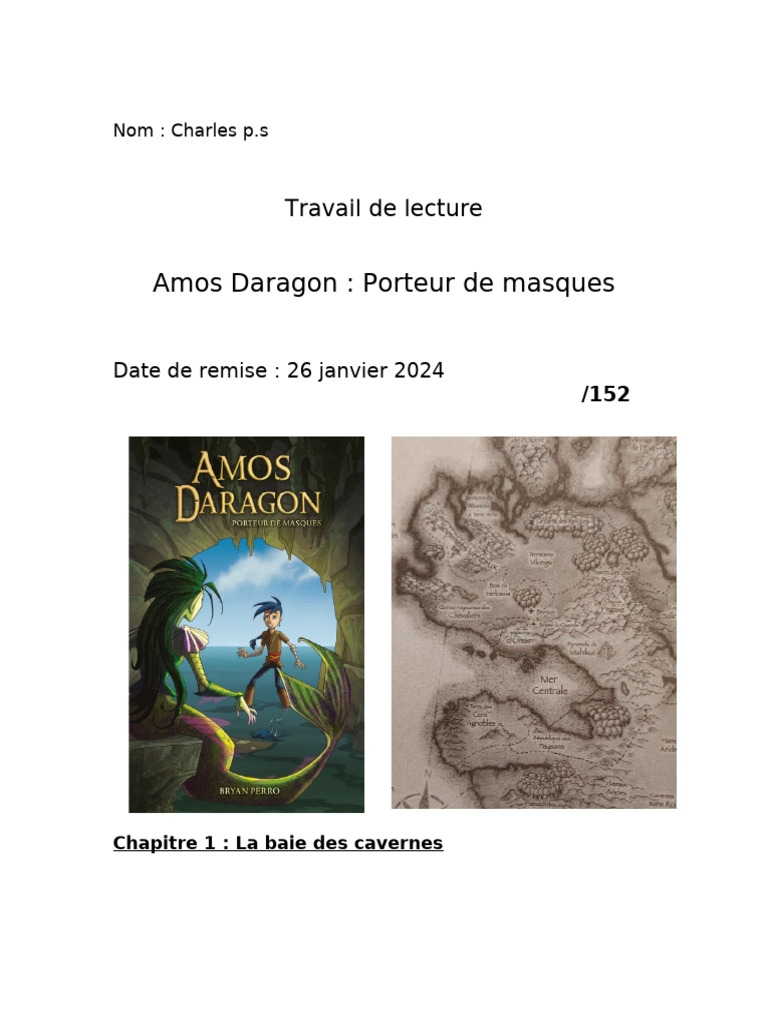 Travail de Lecture-Amos Daragon | PDF