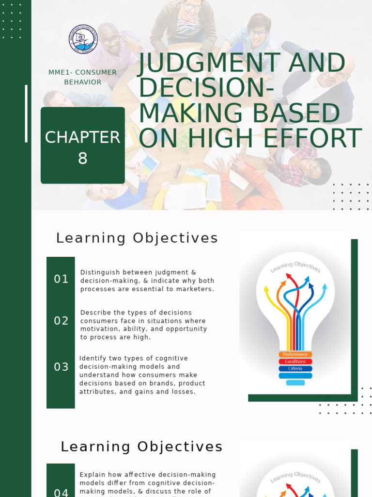 Chapter 8 Judgment and Decision-Making Based On High Effort | PDF