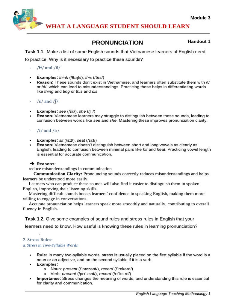 What A Language Student Should Learn - Handout - 2024 | PDF