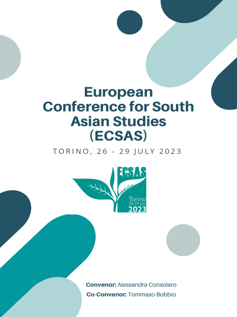 ECSAS 2023 Final Program 1 | PDF