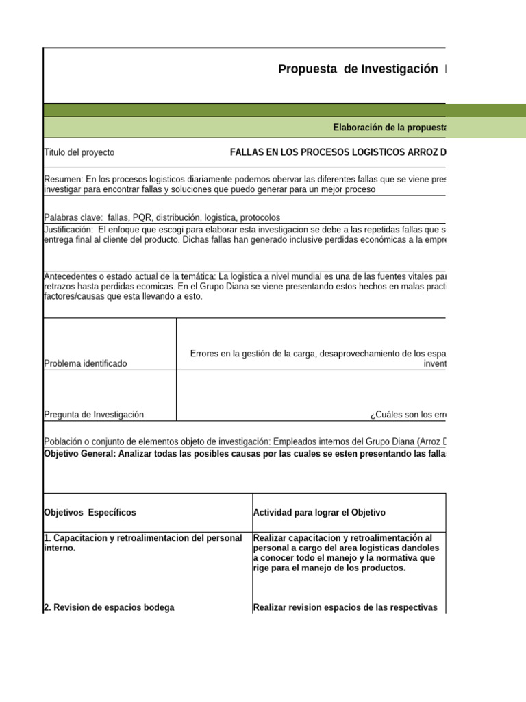 Formato Propuesta | PDF