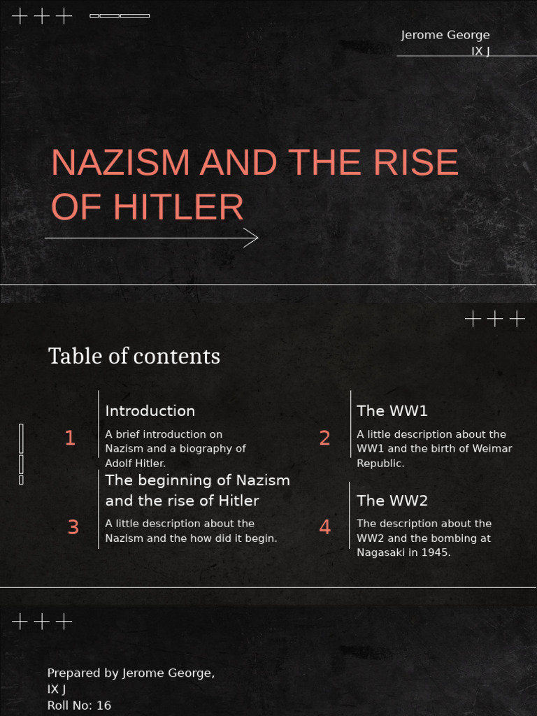 1930s - Germany and The Rise of Nazis by Slidesgo | PDF