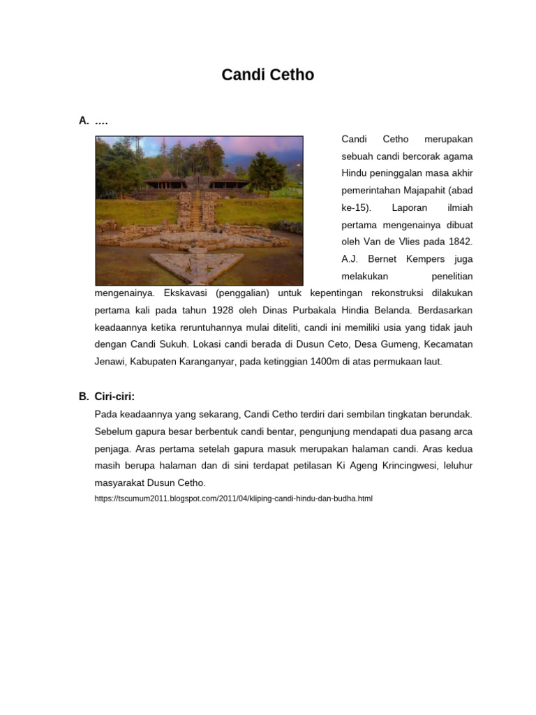 Candi Cetho | PDF