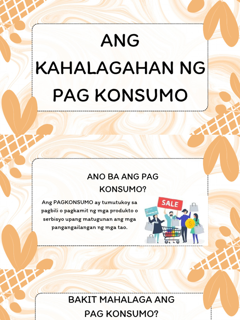 Pag Konsumo | PDF