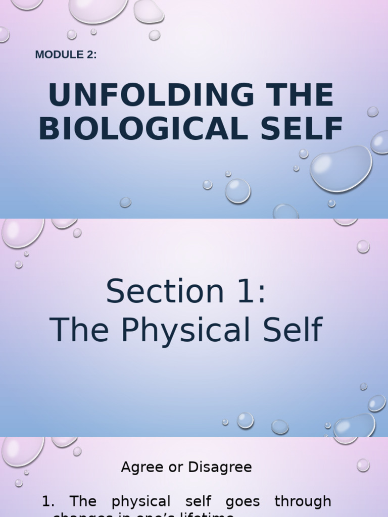 Module 2 (Unfolding The Biological Self) | PDF