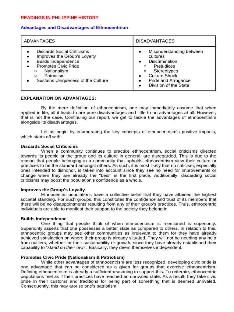 READINGS IN PHILIPPINE HISTORY Notes | PDF