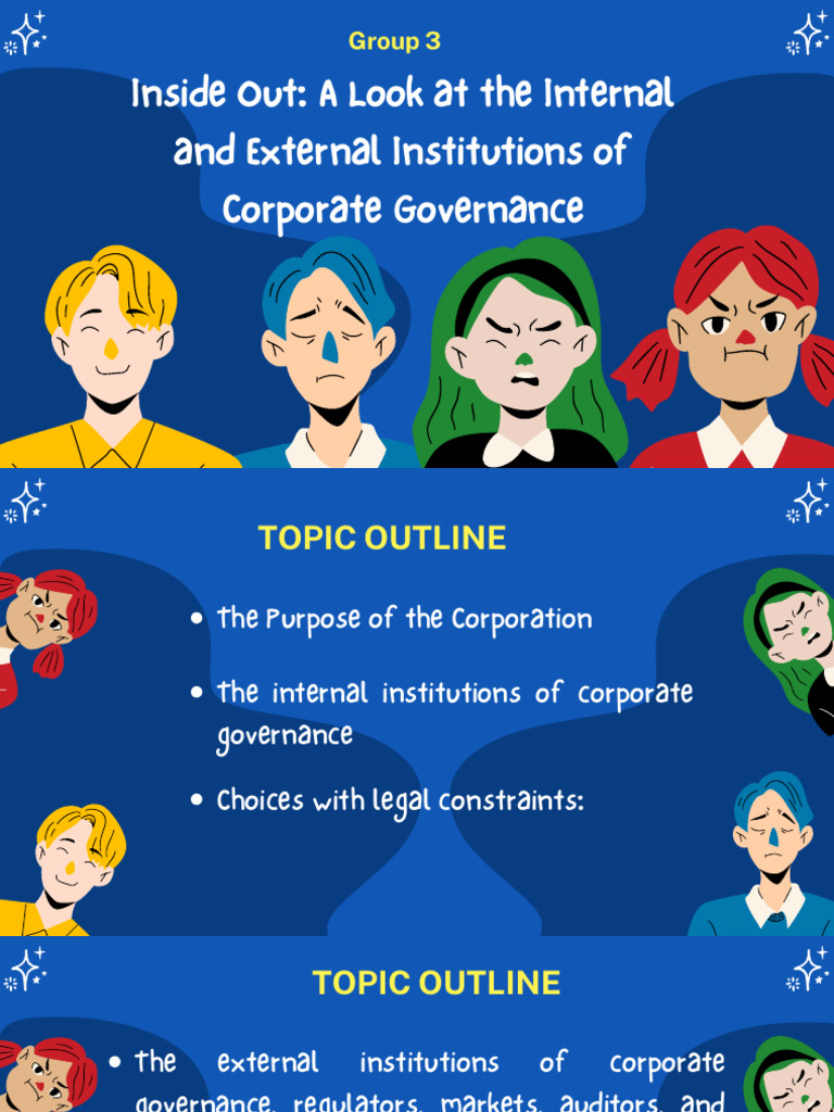 Group 3 The Internal and External Institutions of Corporate Governance ...