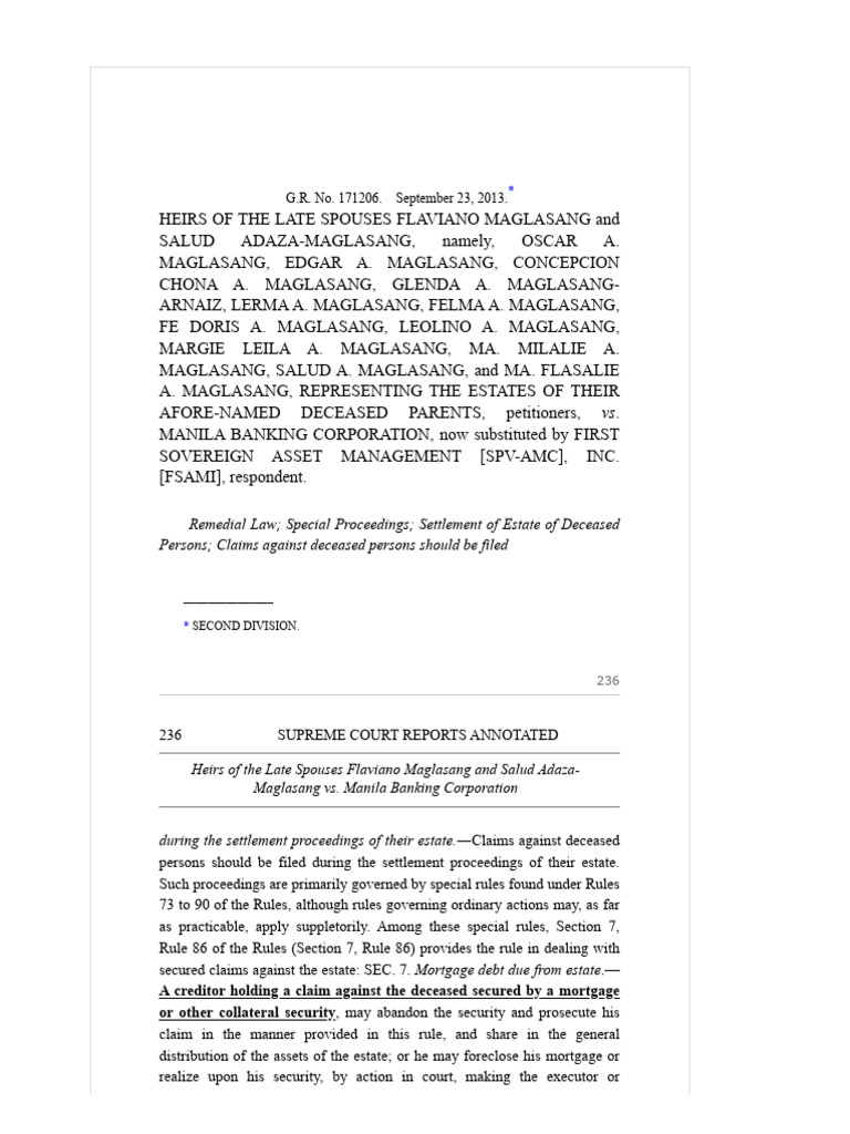 Maglasang v. Manila Banking Corporation | PDF