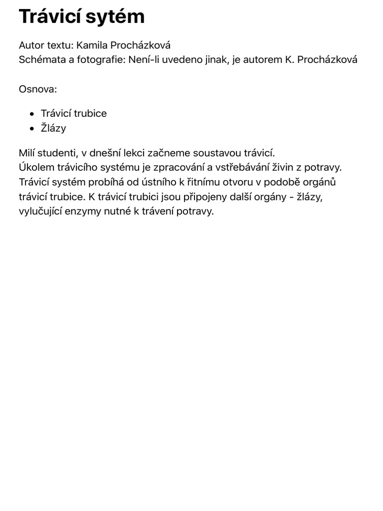 PK - Bi D - Trávicí Systém | PDF