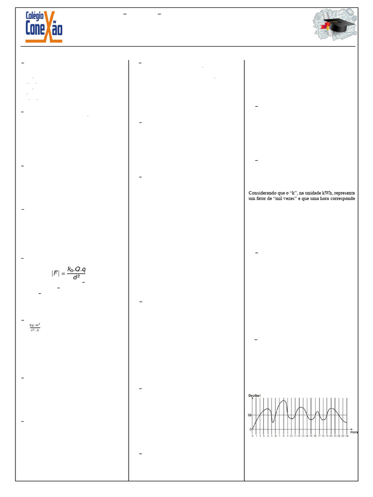 Lista - Capitulo 1 - 3 Ano | PDF