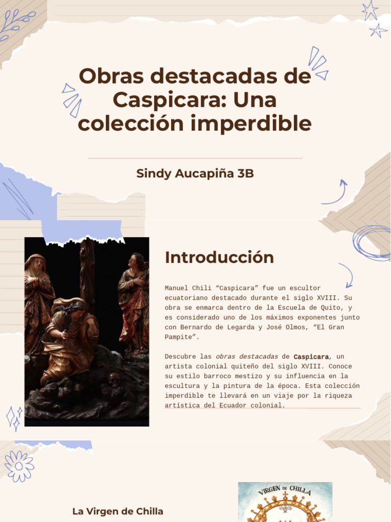 Slidesgo Obras Destacadas de Caspicara Una Coleccion Imperdible ...