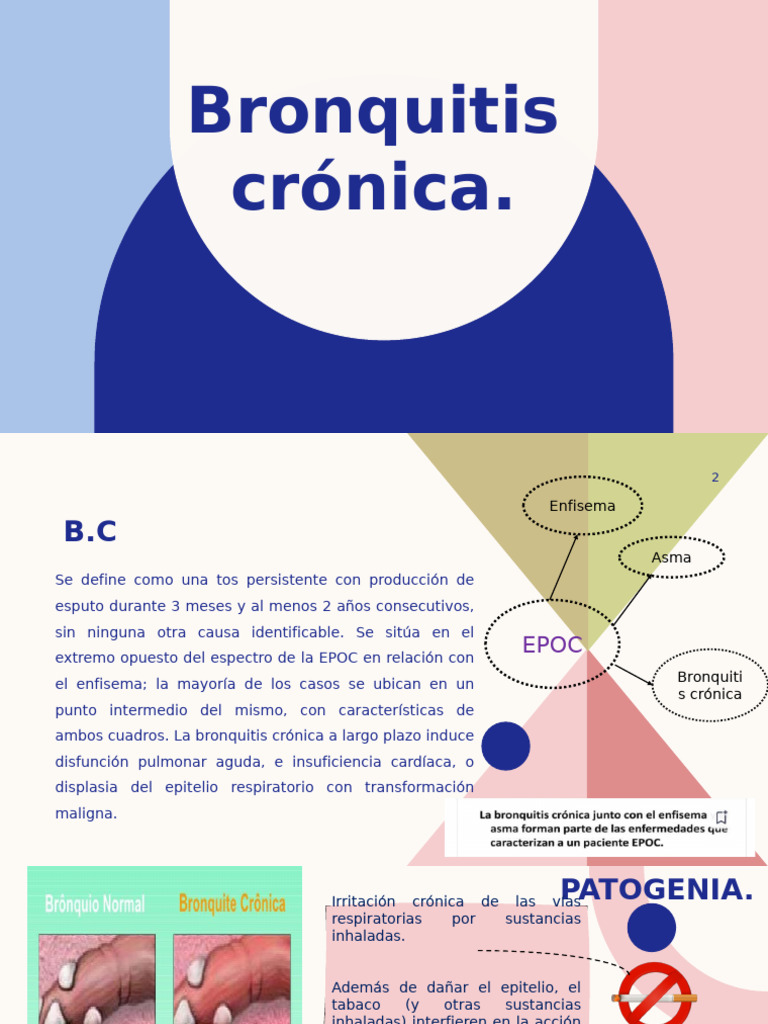 Bronquitis Crónica | PDF | Bronquitis | Ciencia y matemáticas
