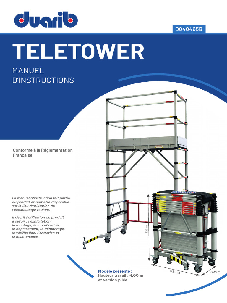 Notice Teletower Mars 2022 | PDF