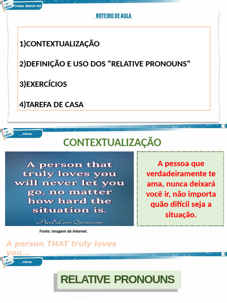 SLIDES - Relative Pronouns | PDF