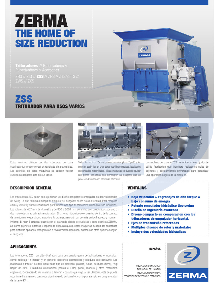 Zerma Zss Es | PDF | Residuos | Engranaje