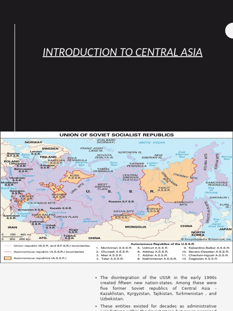 Lecture 1 Introduction To Central Asia New | PDF