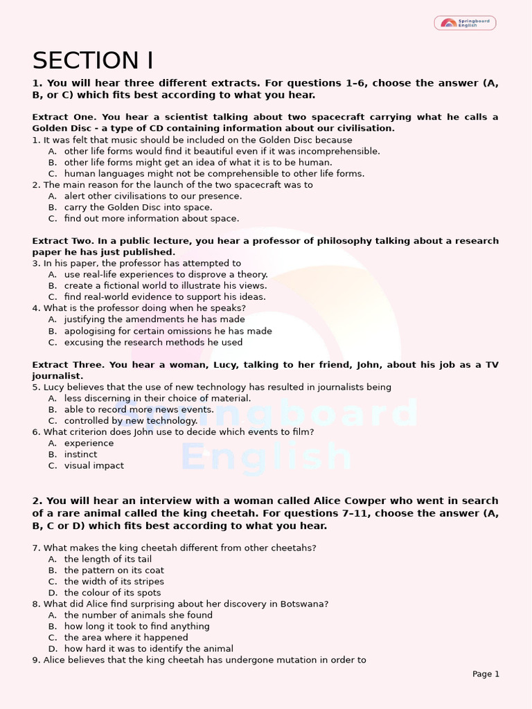 (Shareable) Listening Extra Class | PDF | Chemical Elements | Laughter