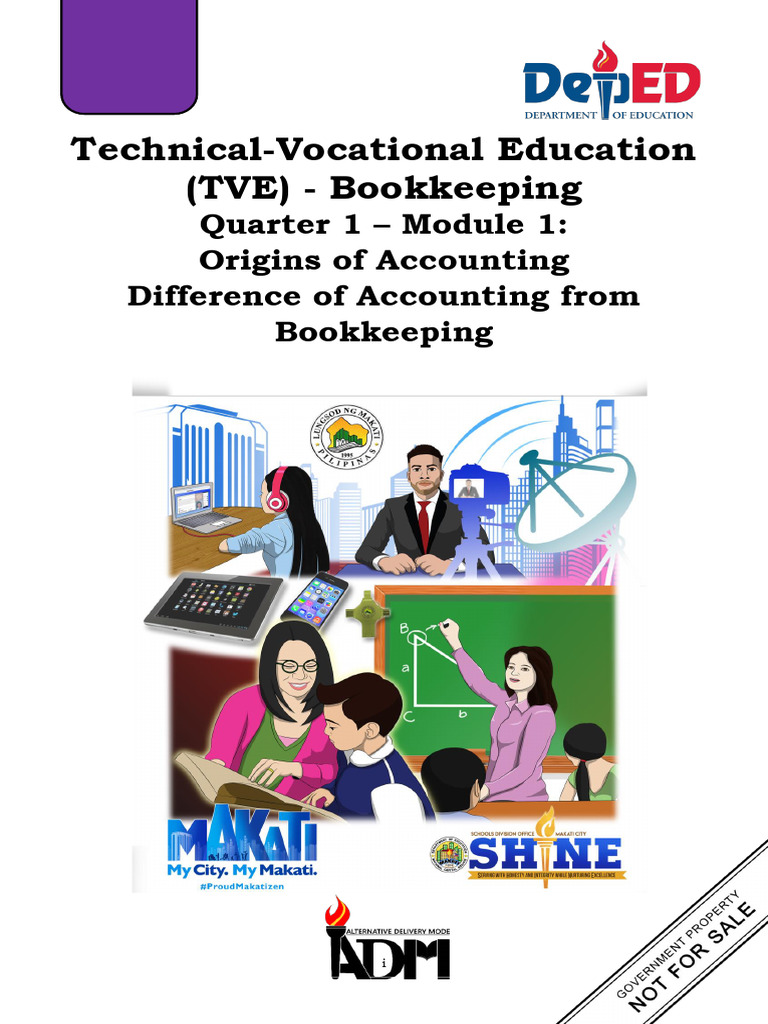 9TVEBookkeeping q1 Module1 OriginsofAccounting v1 Forprinting Sobrevega Jean | PDF | Bookkeeping ...