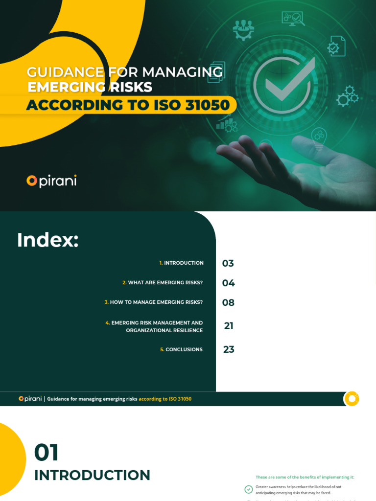 Ebook - Guidance For Managing Emerging Risks According To ISO 31050 | PDF