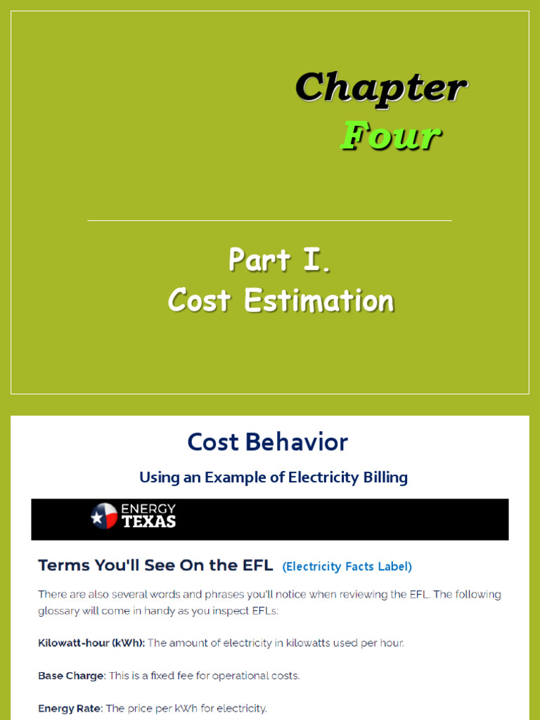 Ch4-I Cost Estimation | PDF | Linear Regression | Least Squares