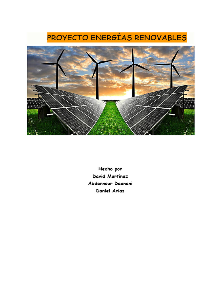 Energías Renovables | PDF