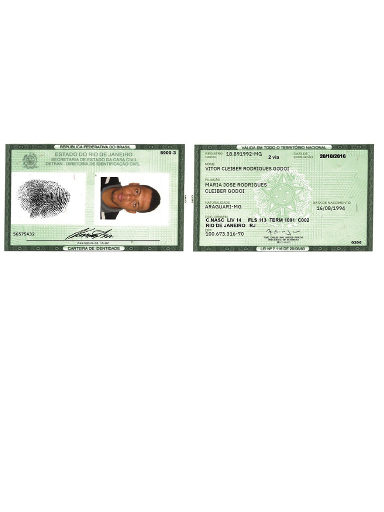 RG Editavel PDF | PDF