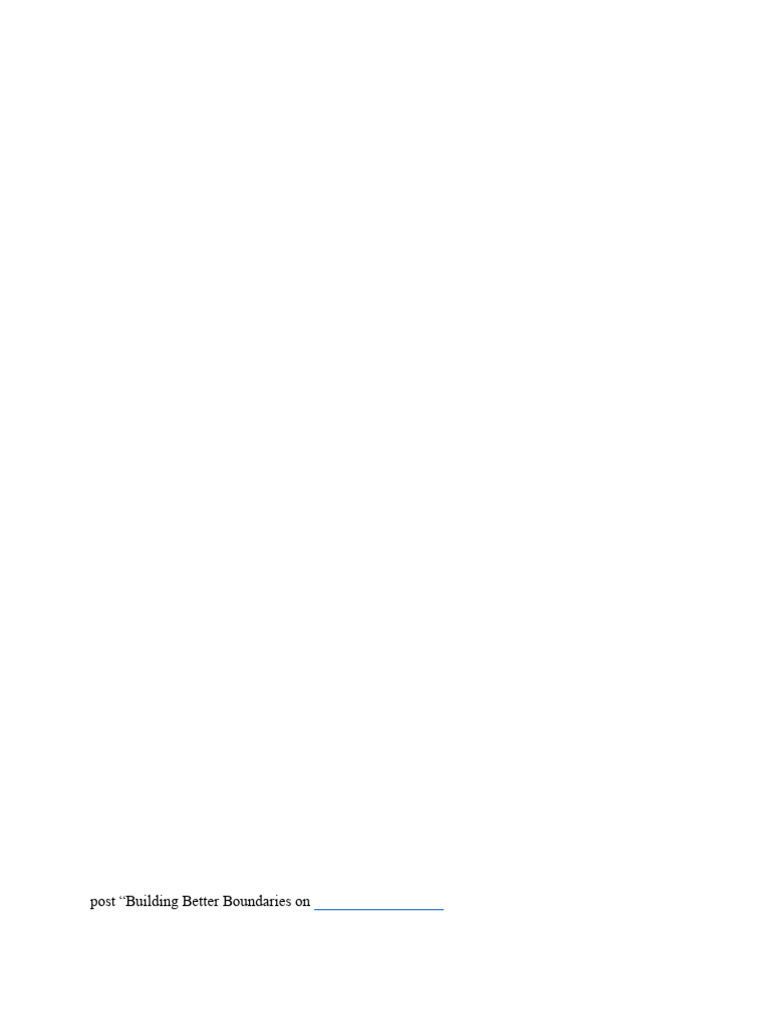 Creating A Strong Boundary | PDF