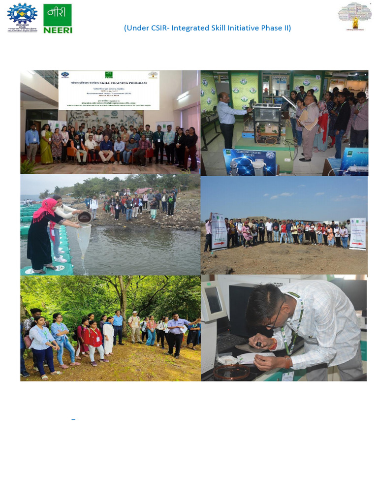 CSIR-NEERI's Skill Training Calendar (2024-25) | PDF