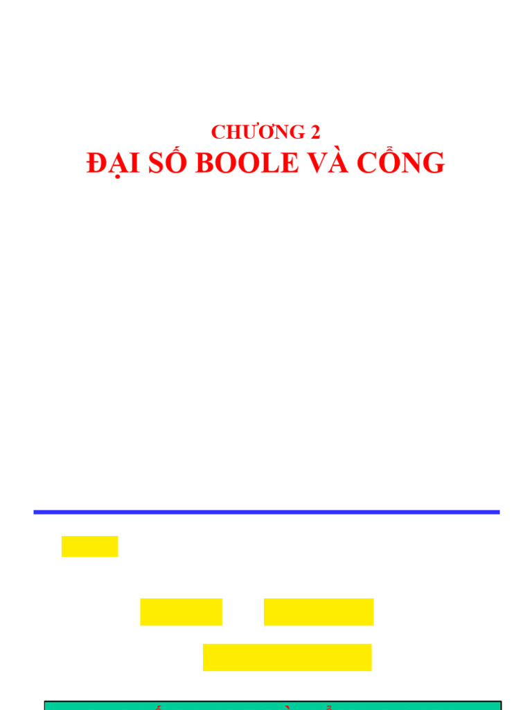 CHƯƠNG 2 Dai So Boole 6 - 7 - 2021 | PDF