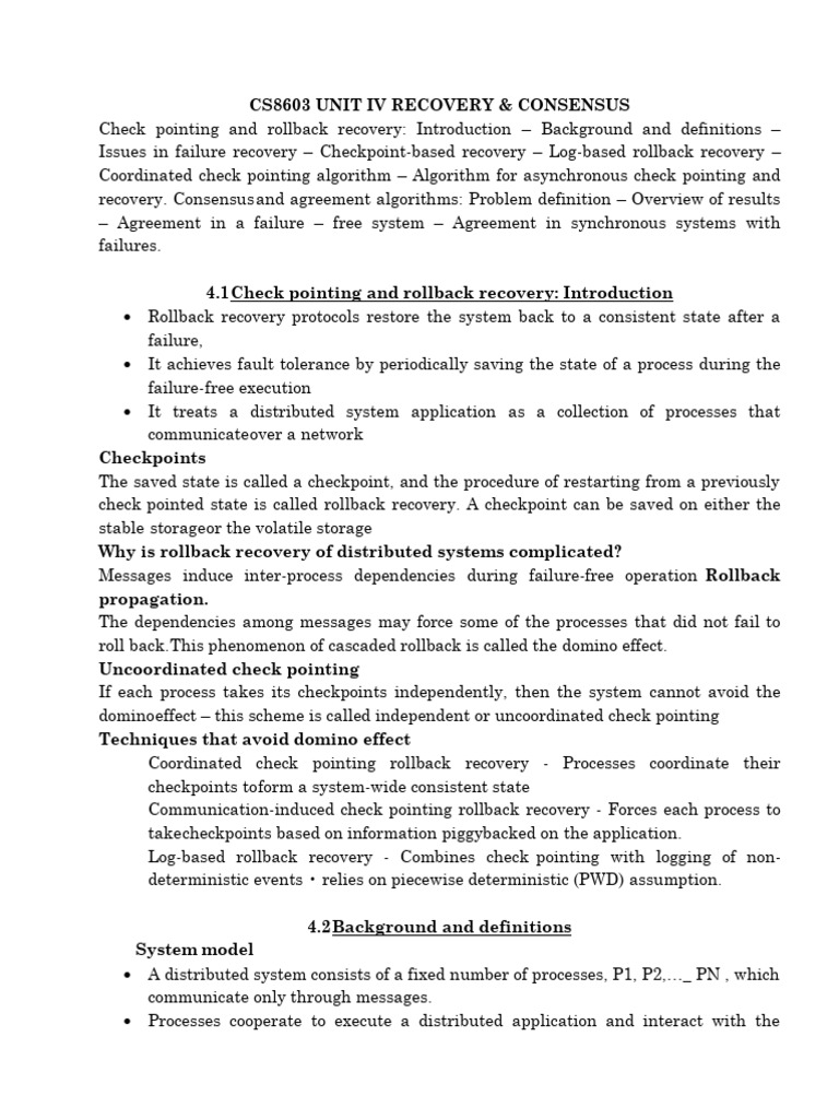 CS8603 DS Unit 4 Notes | PDF