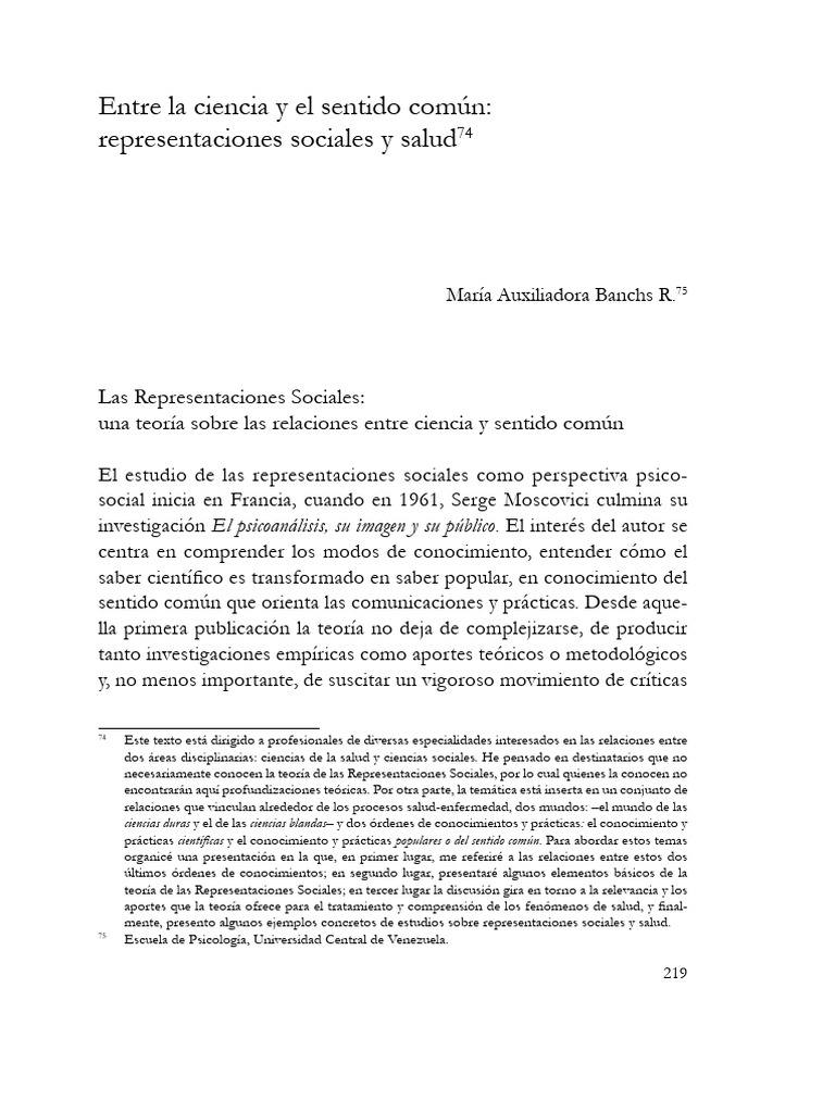 BANCHS - Entre Ciencia y Sentido Común RRSS y Salud - PP 219-249 | PDF