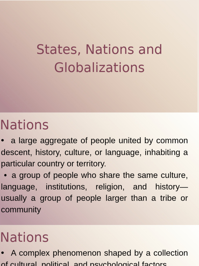 4 State Nation Globalization and Evolution of Phil. Govt. | PDF