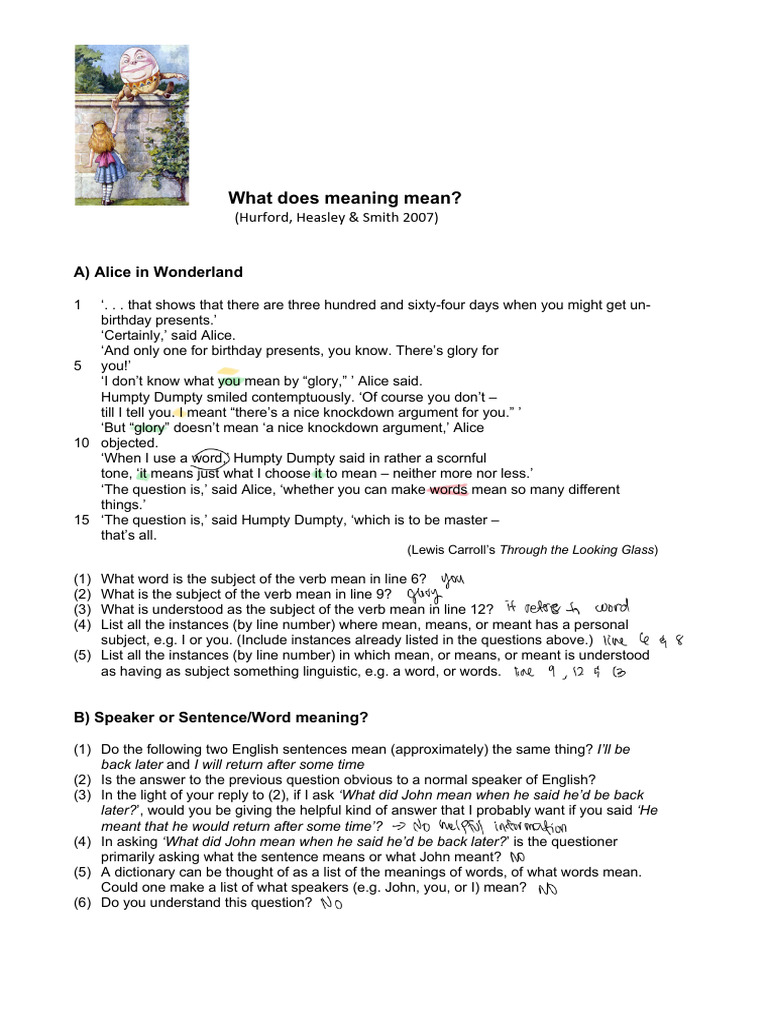 Meaning of Meaning | PDF