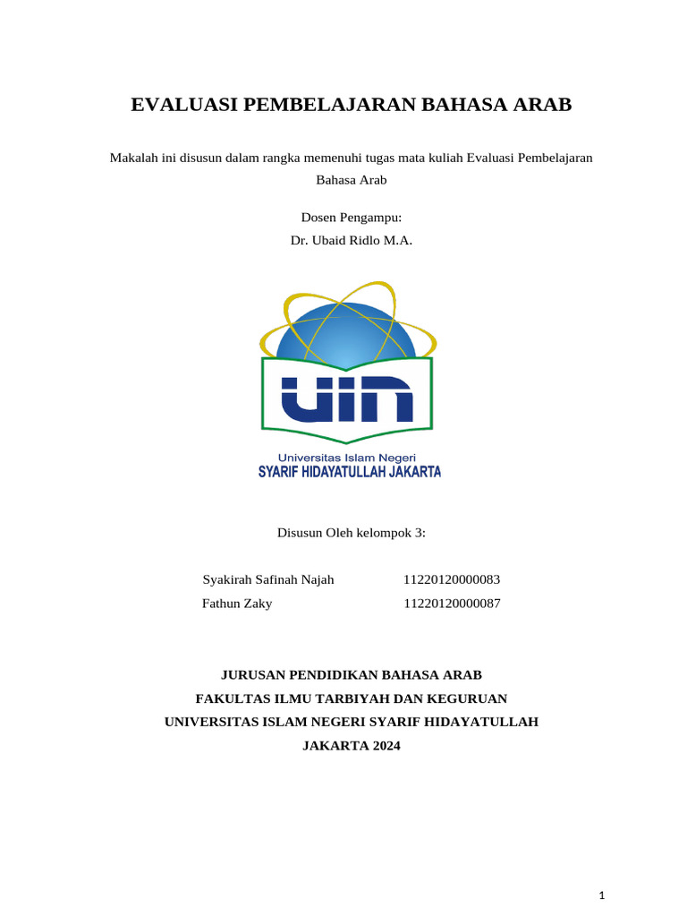 Konsep Evaluasi Pembelajaran | PDF