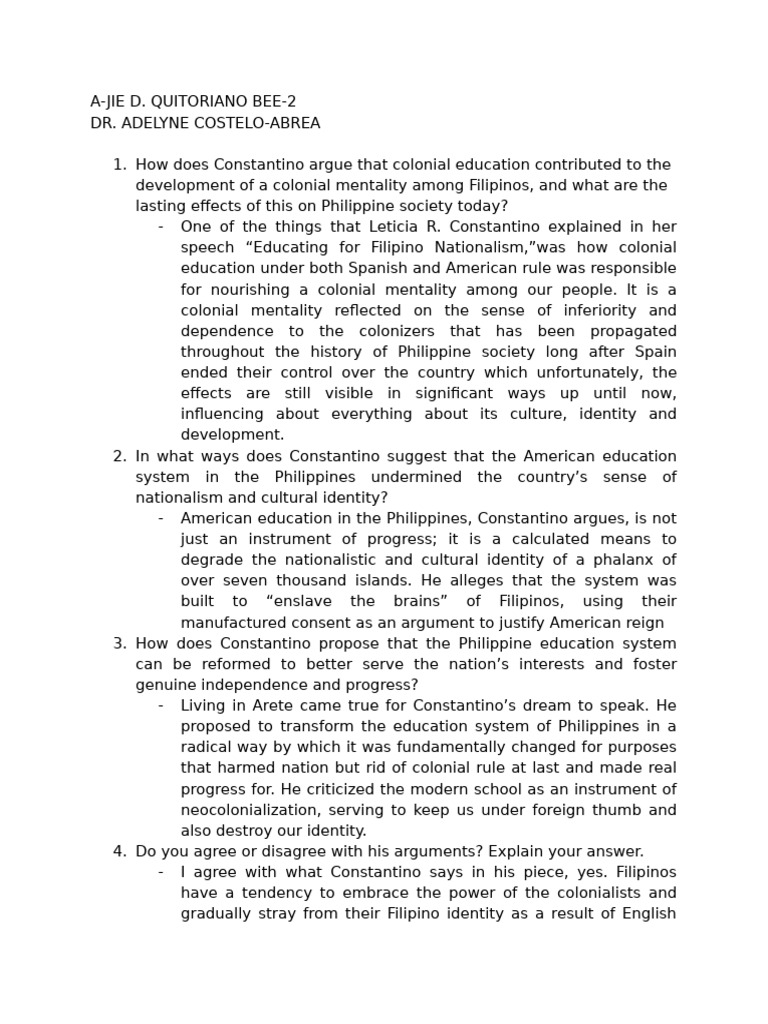 Dr. Adelyne Activity | PDF