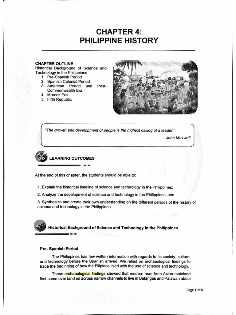 Chapter 4 Philippine History Scanned | PDF