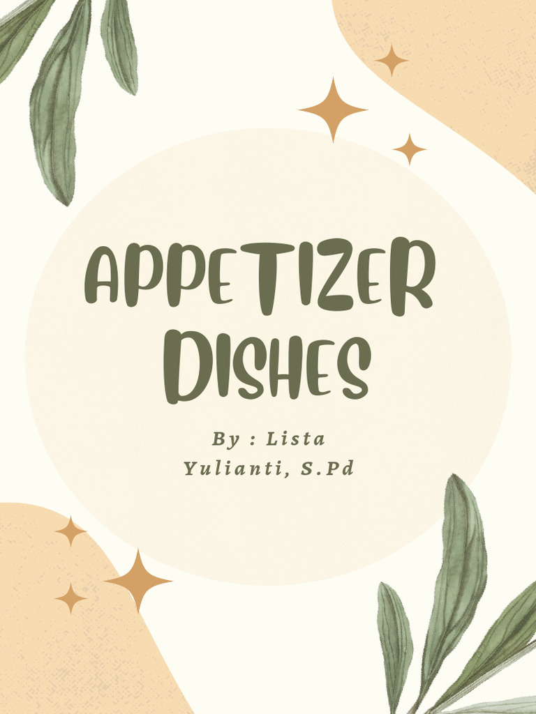 Menu Appetizer | PDF