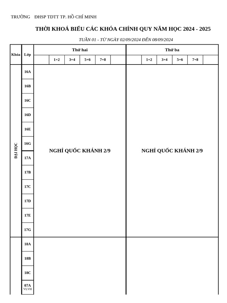 TKB - HKI - CQ & VLVH 08 (A, B, C, D, E, F, G, H, I) - 2024-2025 - Chá NH Sá A L1 2 | PDF