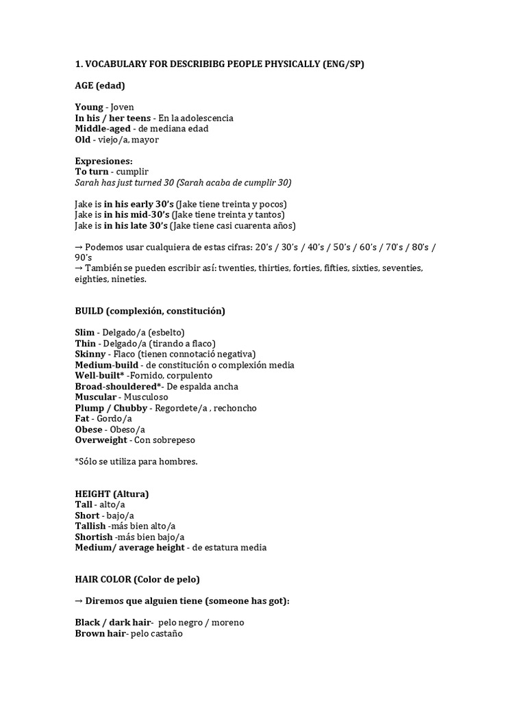 Clues For (Self) Description | PDF